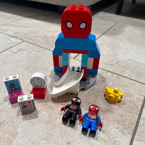 Lego | Toys | Lego Spiderman Headquarters 940 Duplo Minifigure Building ...